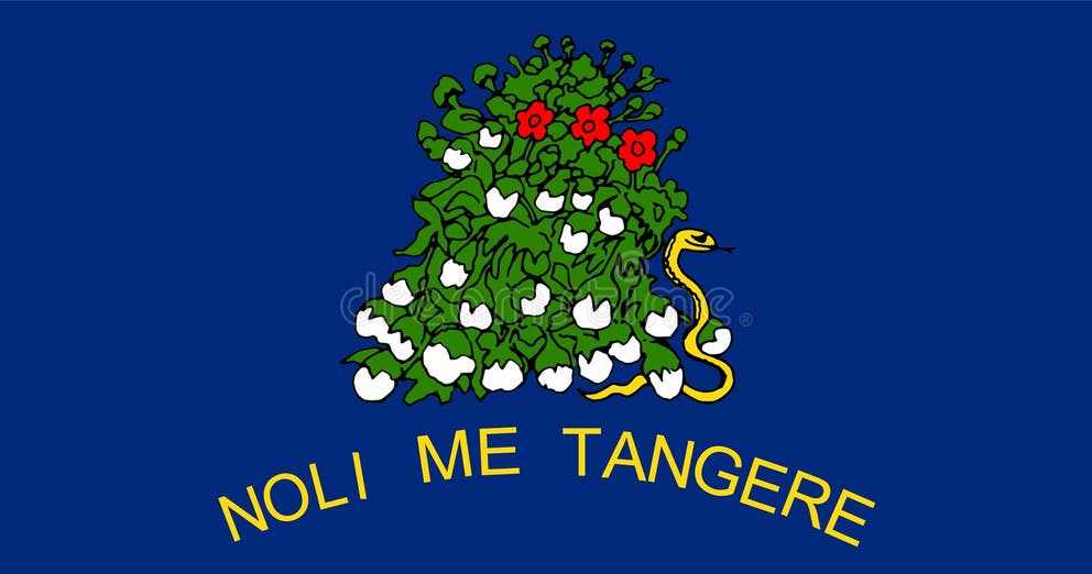 Alabama (1861, Reverse) Flag Vector Illustration Premium Quality Stock ...