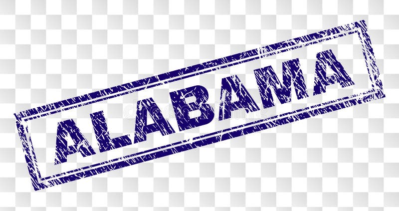 Grunge ALABAMA Rectangle Stamp Stock Vector - Illustration of rubber ...