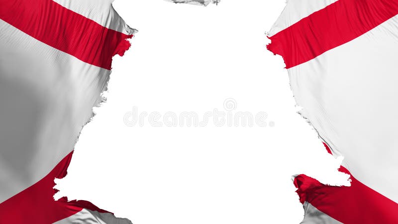 Alabama State Flag Ripped Apart Stock Illustration - Illustration of ...