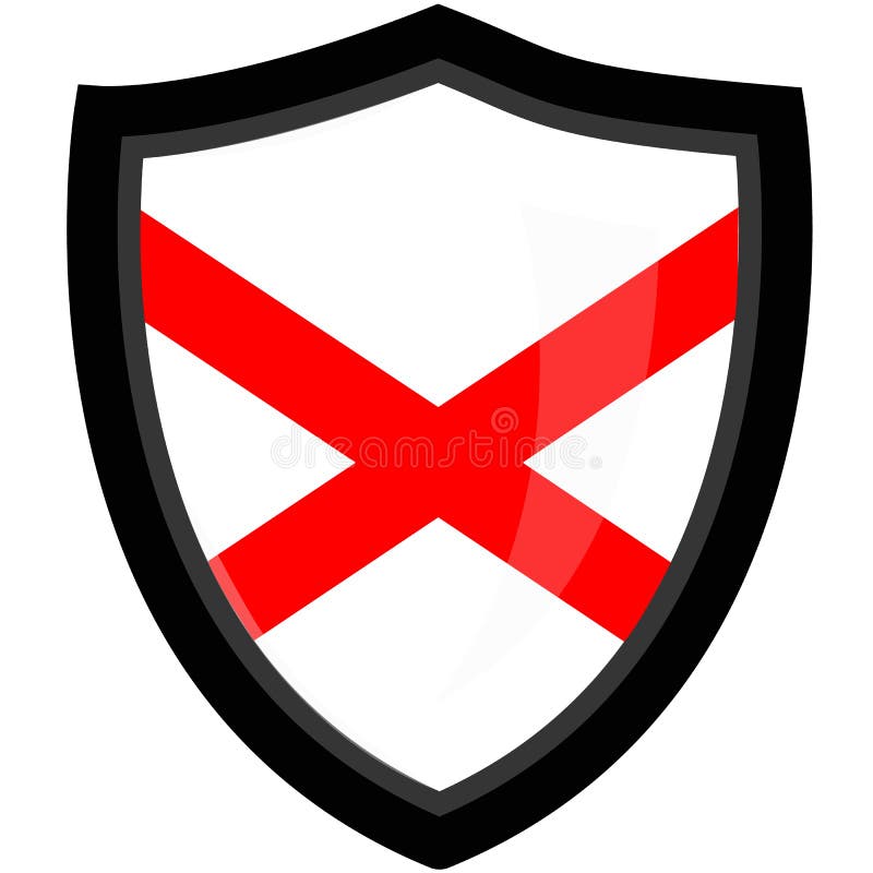 Alabama State Shield stock illustration. Illustration of background ...