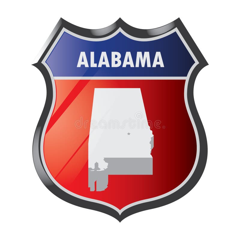 Alabama State. Vector Illustration Decorative Design Stock Vector ...