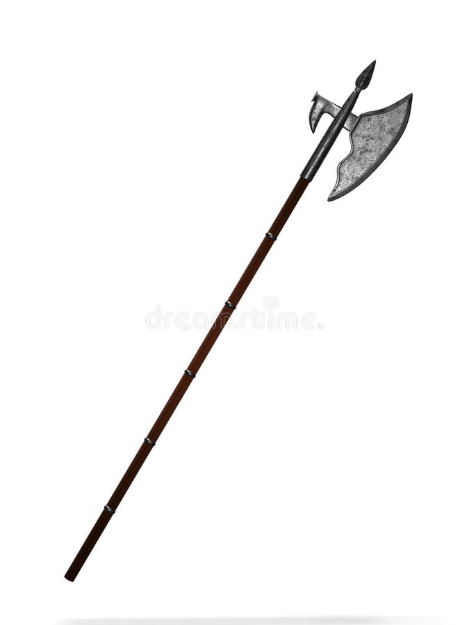 Alabarda de la batalla stock de ilustración. Ilustración de metal ...