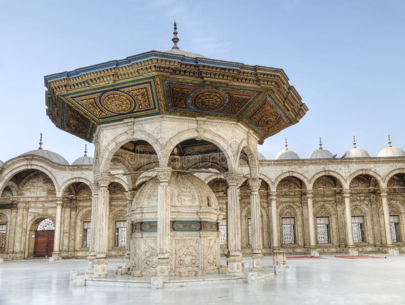 Alabaster Mosque stock photo. Image of interior, blue - 4623558
