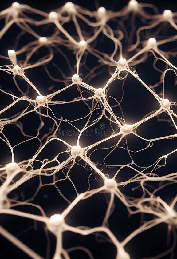 Alabaster Neurons. the Complex Web of Thought. Ivory Neural Network ...