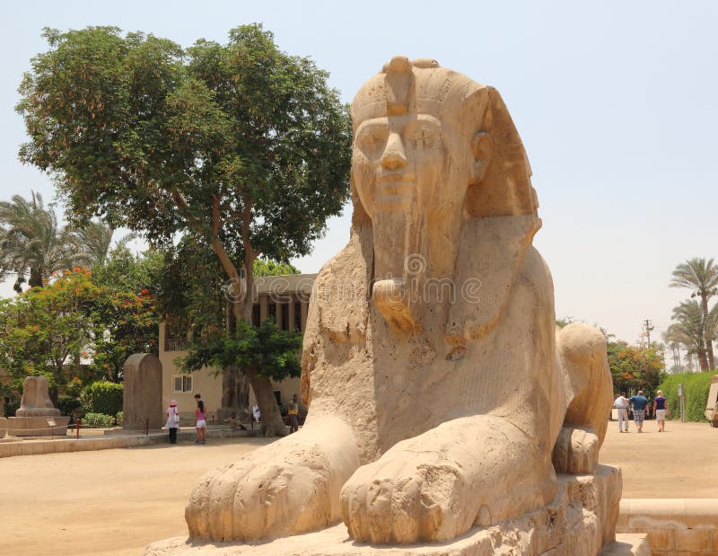 Alabaster Sphinx of Memphis. Stock Image - Image of ancient, egypt ...