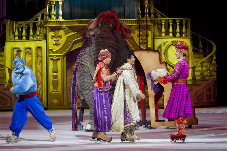 Aladdin Genie and Elephant editorial image. Image of genie - 28983800