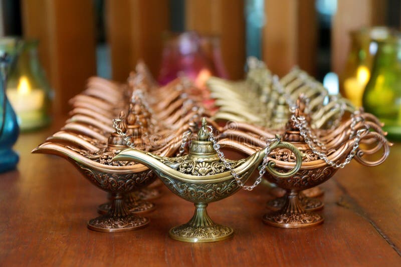 Aladdin lamp 2 stock image. Image of mystery, light - 292116493