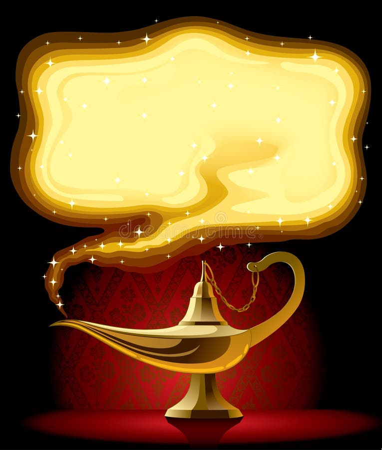 Aladdin s Magic Lamp stock vector. Illustration of aladdin - 11169476