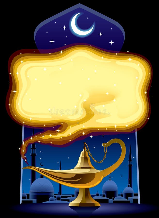 Aladdin s Magic Lamp stock vector. Illustration of aladdin - 11169476