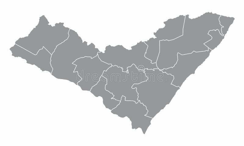 Alagoas State regions map stock illustration. Illustration of labels ...