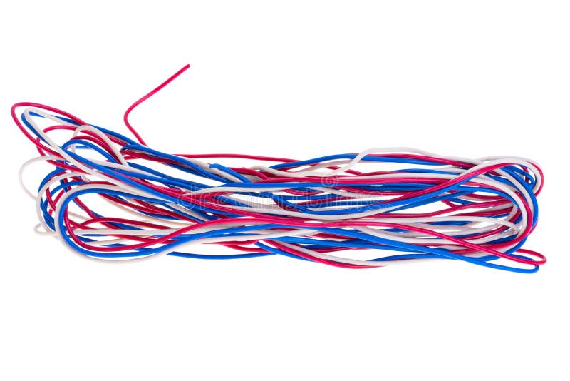 Alambre aislado foto de archivo. Imagen de telecomunicaciones - 252505220