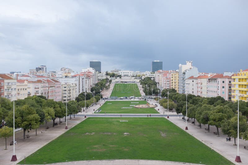 Alameda Park in Lisbon Portugal Stock Image - Image of landmark, europe ...