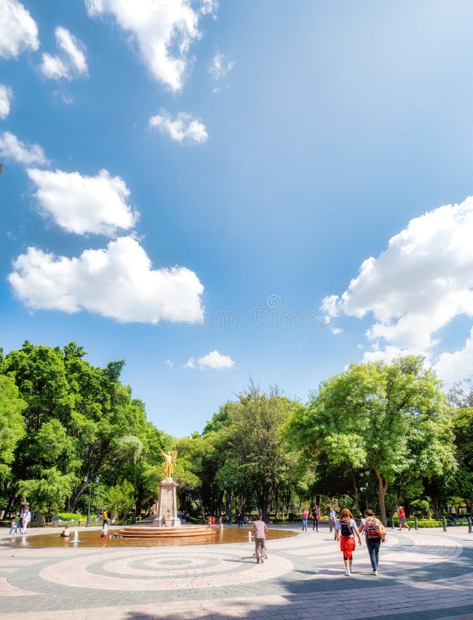 Alameda of Queretaro Mexico Editorial Photography - Image of ...