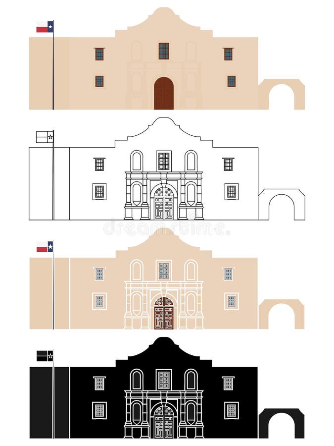 Alamo Silhouette Stock Illustrations – 53 Alamo Silhouette Stock ...
