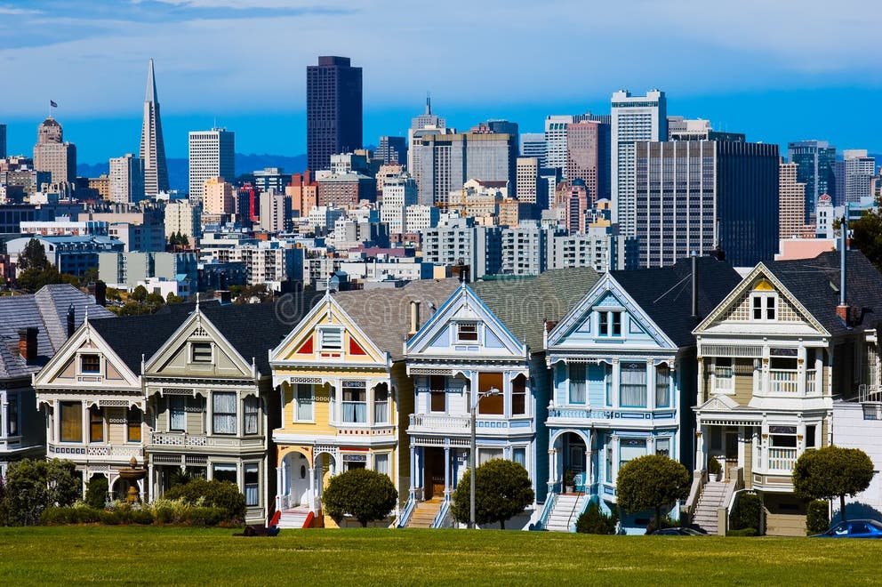Alamo Square in San Francisco Stock Image - Image of outdoor, francisco ...