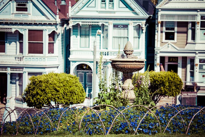 Alamo Square, San Francisco, USA Stock Image - Image of architecture ...