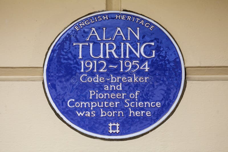 Alan Turing Blue Plaque à Londres Image stock éditorial - Image du ...