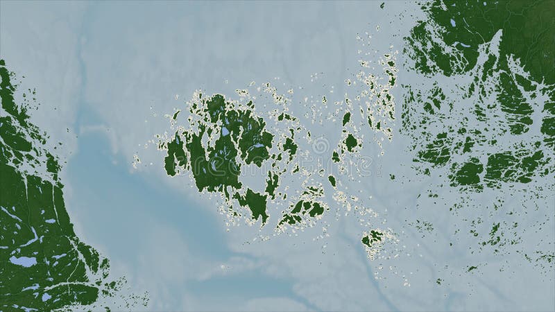 Aland Islands Outlined. Pale Stock Illustration - Illustration of ...