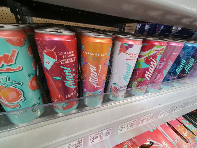 Alani Nu Celsius Energy Drink Cans on Store Shelf at Walmart Editorial ...