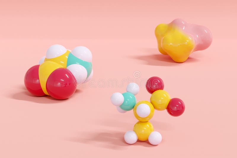 Alanine L-alanine, Ala, a Amino Acid Molecule. 3D Rendering Stock ...