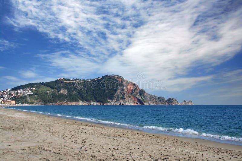 Alanya beach stock image. Image of turkey, water, seaside - 798633
