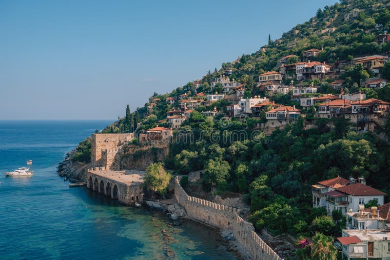 Alanya City, Turkey, View from Red Tower Stock Image - Image of nature ...