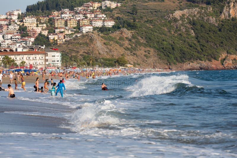 Alanya - Der Strand Von Kleopatra Redaktionelles Stockfotografie - Bild ...