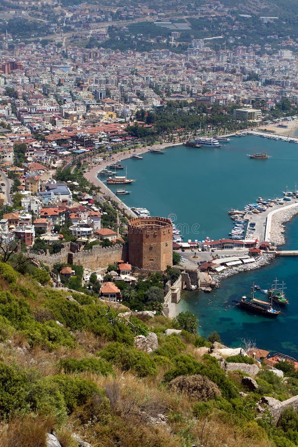 Alanya - Turkey stock image. Image of port, cannon, defense - 21275405
