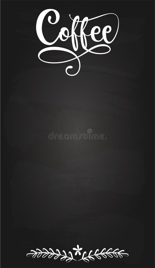 Blackboard Menu Card - Design for Bars, Restaurants, Flyers, Cards ...