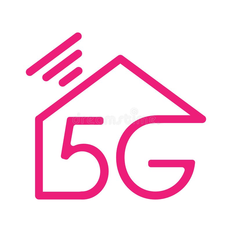 5g Logo with House - Concept 5G Fast Internet, Stock Vector ...