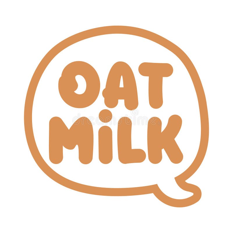 Oat Milk - Label. Vector Elements for Labels Stock Vector ...