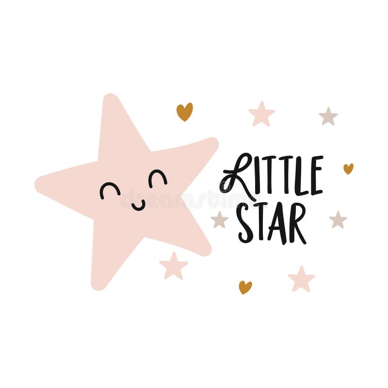 Little Star - Cute Star Decoration. Stock Vector - Illustration of card ...