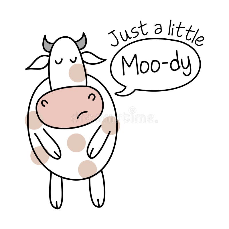 Just a Little Moody Mood-dy Stock Vector - Illustration of clipart ...