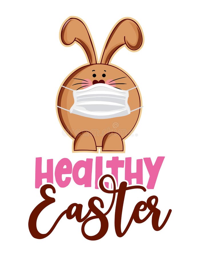 Healthy Easter Wishes - Lettering Poster with Text for Self Quarantine ...