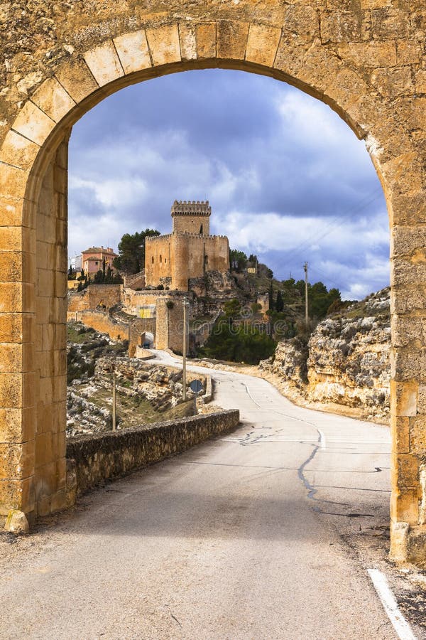 Castle of Alarcon in Spain stock image. Image of tourism - 26985167