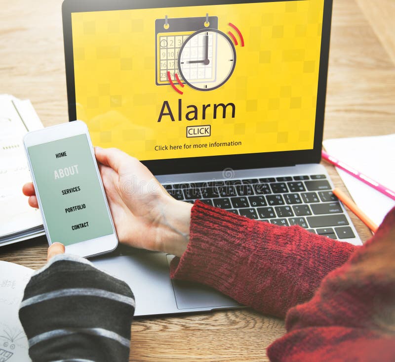 Alarm Alert Important Notice Schedule Concept Stock Image - Image of ...