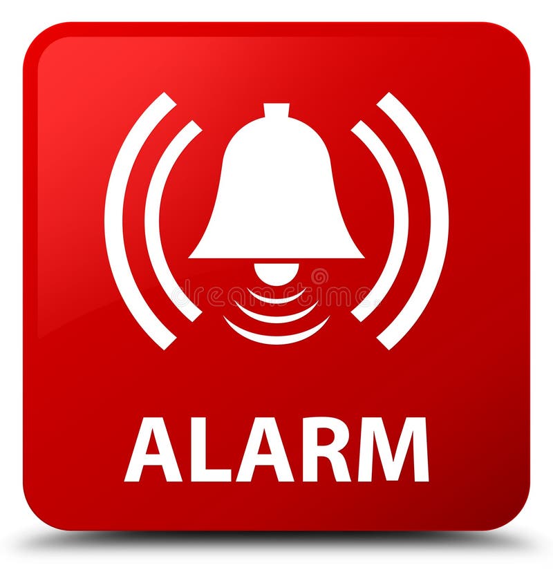Alarm (bell Icon) Red Square Button Stock Illustration - Illustration ... Alarm (bell Icon) Red Square Button Stock Illustration - Illustration ...
