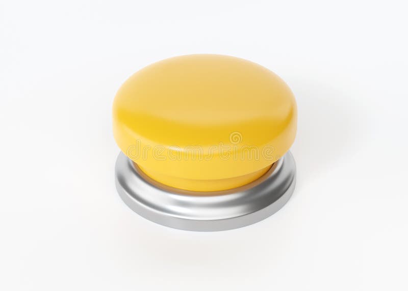 Alarm Button 3d Render Icon - Start Simple Circle with Switch Sign ...