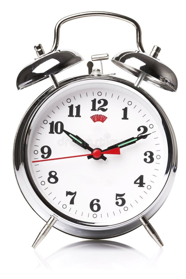 Retro alarm clock stock image. Image of retro, hours - 16532255