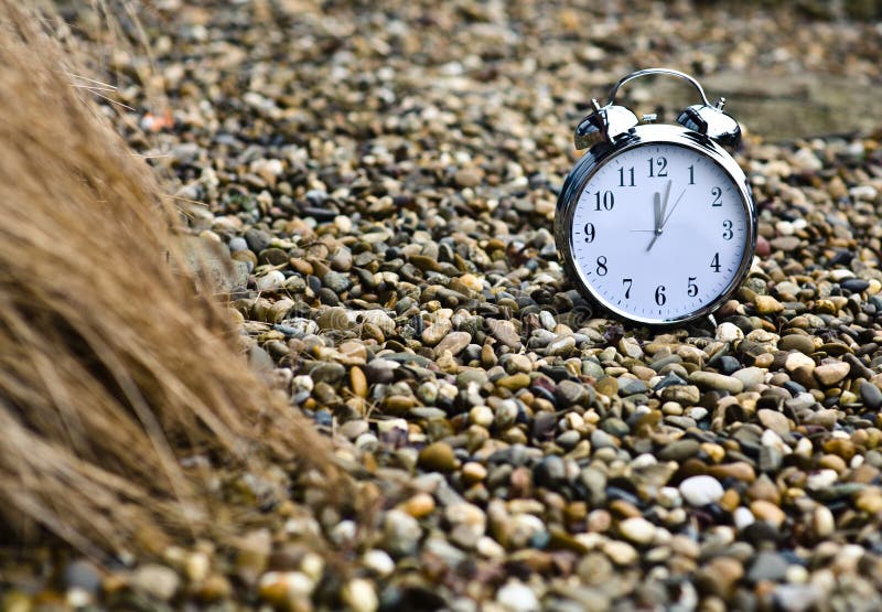Alarm Clock stock photo. Image of pebble, classic, hour - 18344456