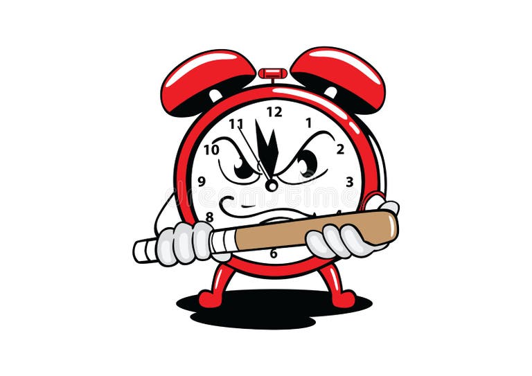 Angry Alarm Clock Cartoon Stock Illustrations – 348 Angry Alarm Clock ...