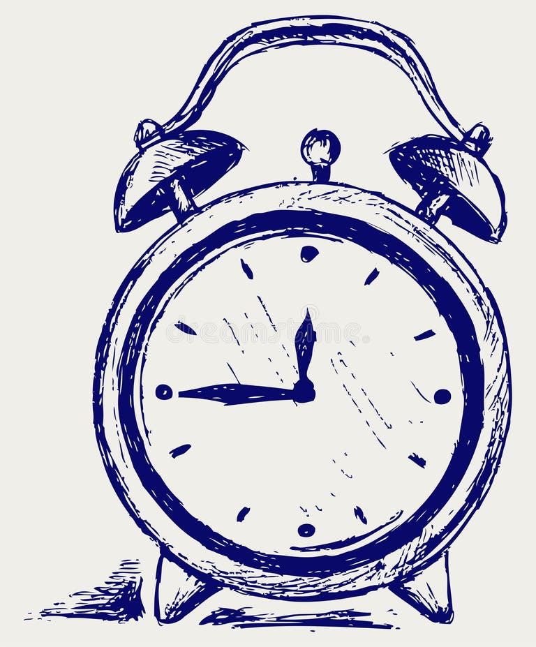 Line Drawing Alarm Clock Stock Illustrations – 4,052 Line Drawing Alarm ...