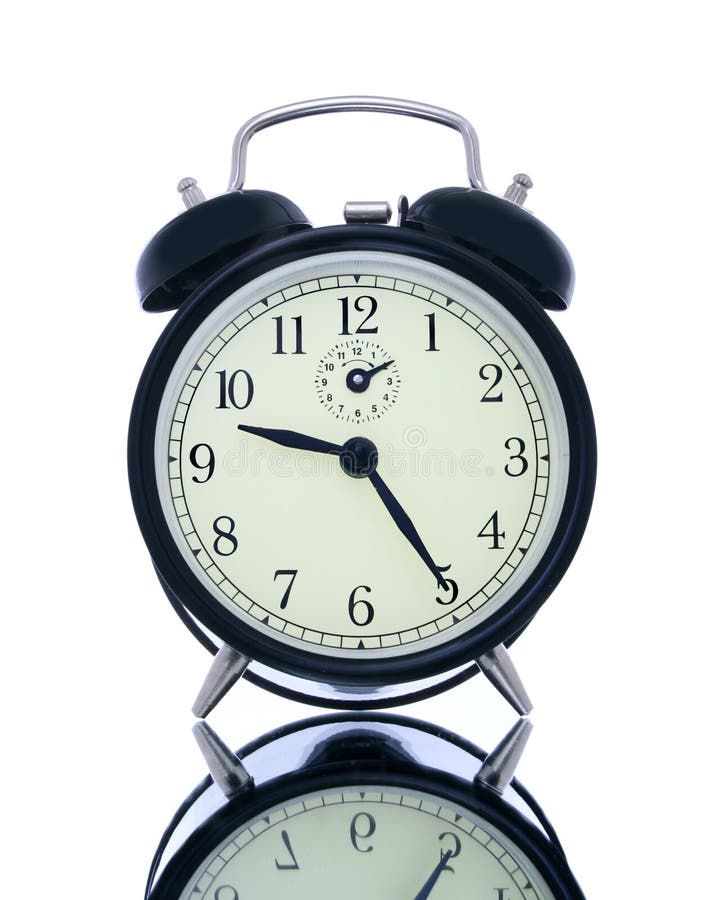 Two Clocks, One on 9am and One on 5pm. Stock Image - Image of hands ...