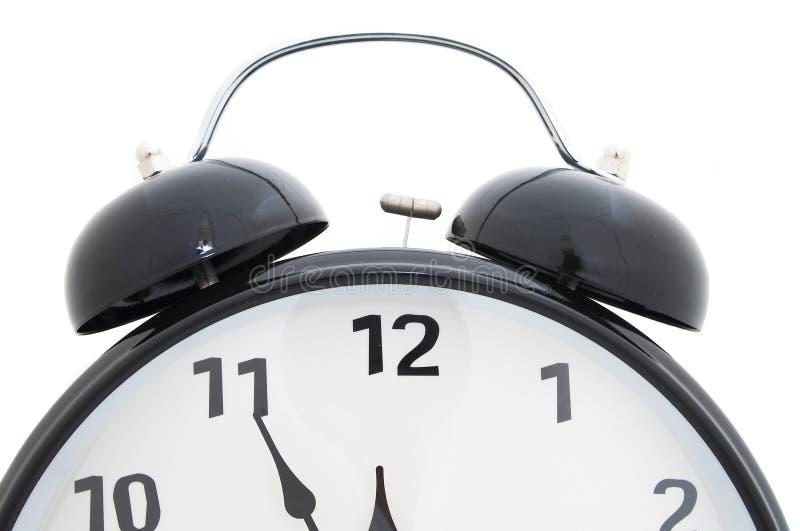 Midnight clock stock image. Image of alarm, hour, timing - 249681