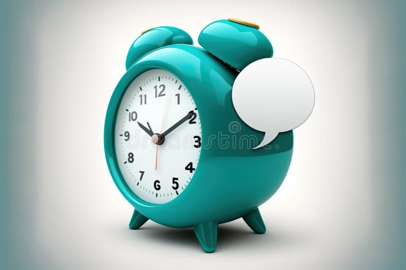 Alarm Clock with Abstract Geometric Bubble Created with Generative AI ...