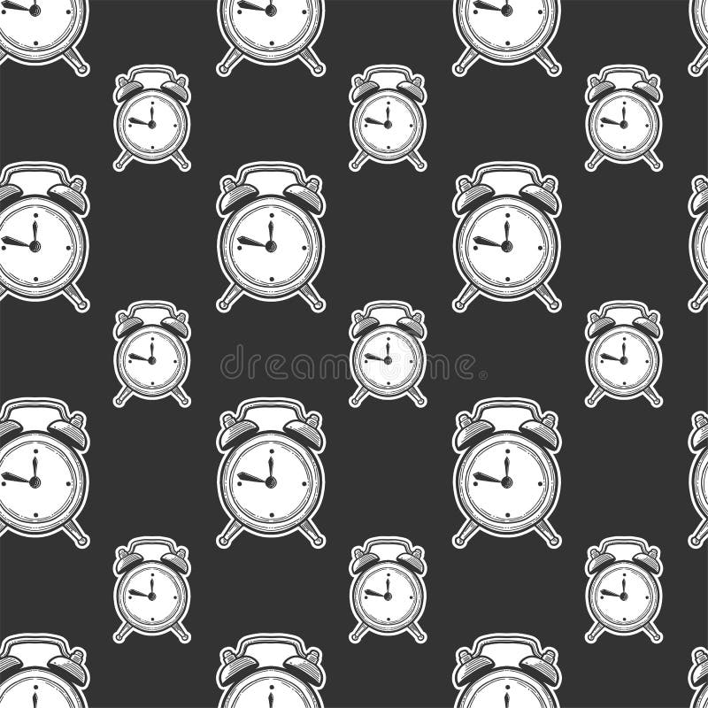 Alarm Clock, Analog Watches. Vector in Doodle and Sketch Style Stock ...