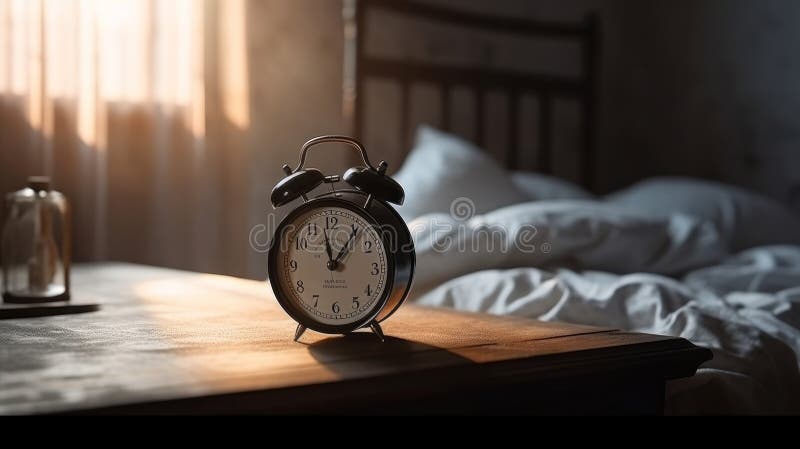 Bedside Table Alarm Clock Stock Illustrations – 314 Bedside Table Alarm ...