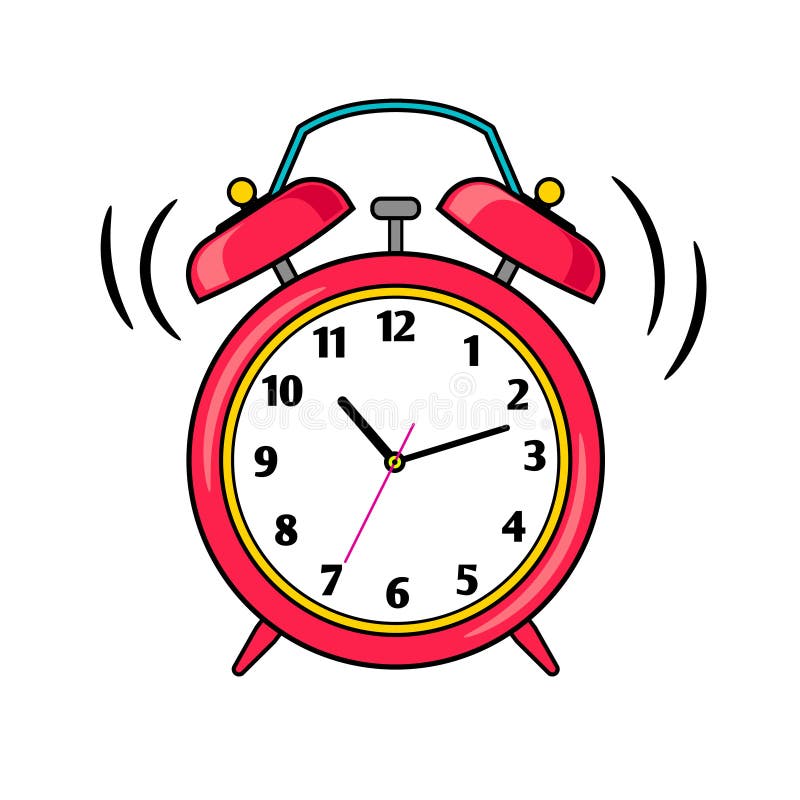 Cartoon Red Ringing Alarm Clock Stock Vector - Illustration of colorful ... Cartoon Red Ringing Alarm Clock Stock Vector - Illustration of colorful ...