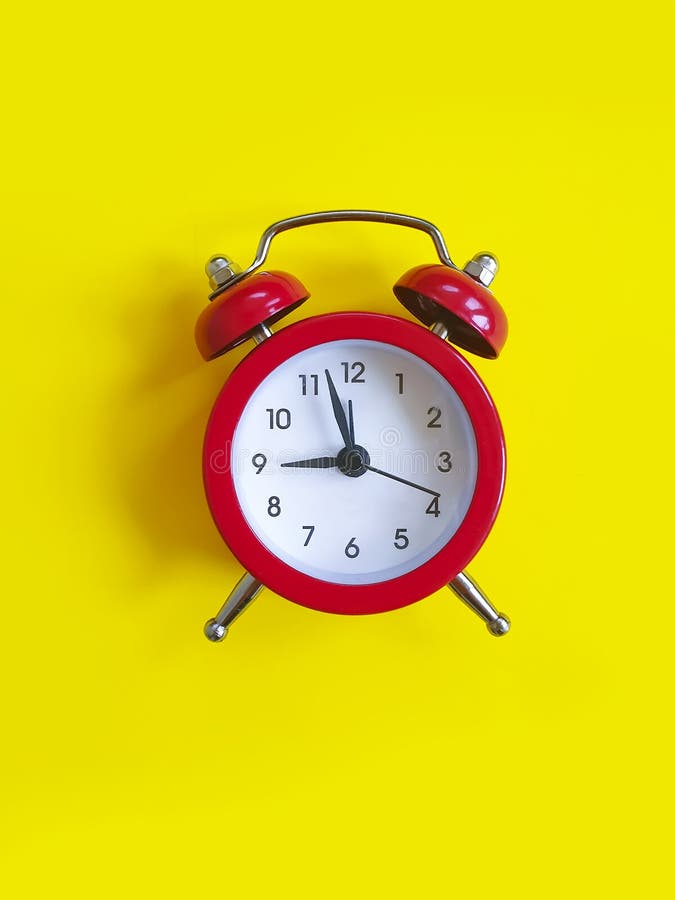 Alarm Clock on a Colored Background Flat Timer Reminder Decorative ...