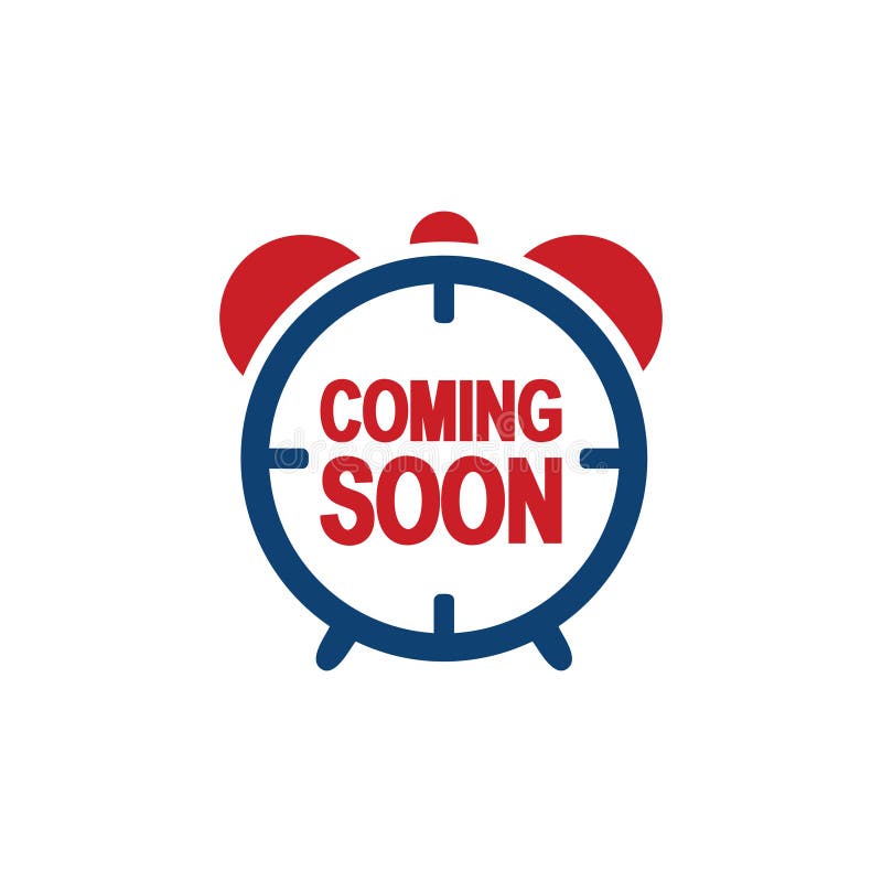 Alarm Clock Coming Soon Promotion Sign Symbol Stock Vector ...